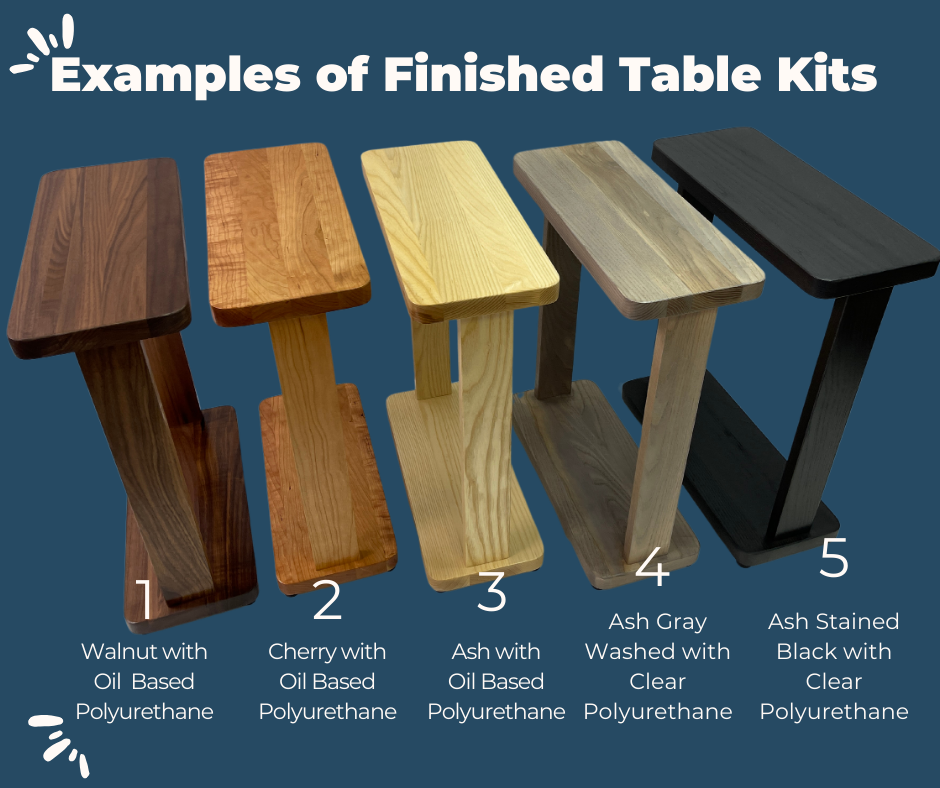 DIY Table Kit - The Liz - Narrow Hardwood Side Table - Twenty Five and Pine