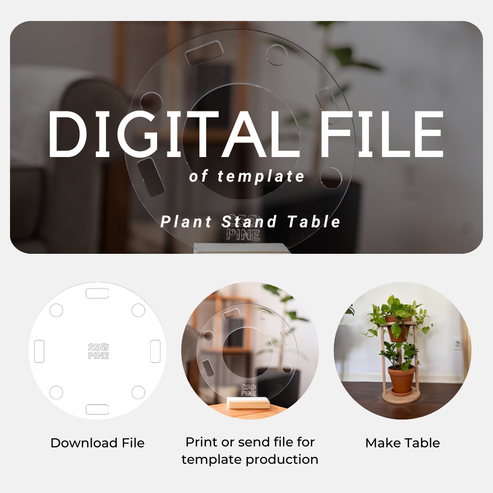 Plant Stand Table Template Downloadable File – Twenty Five and Pine
