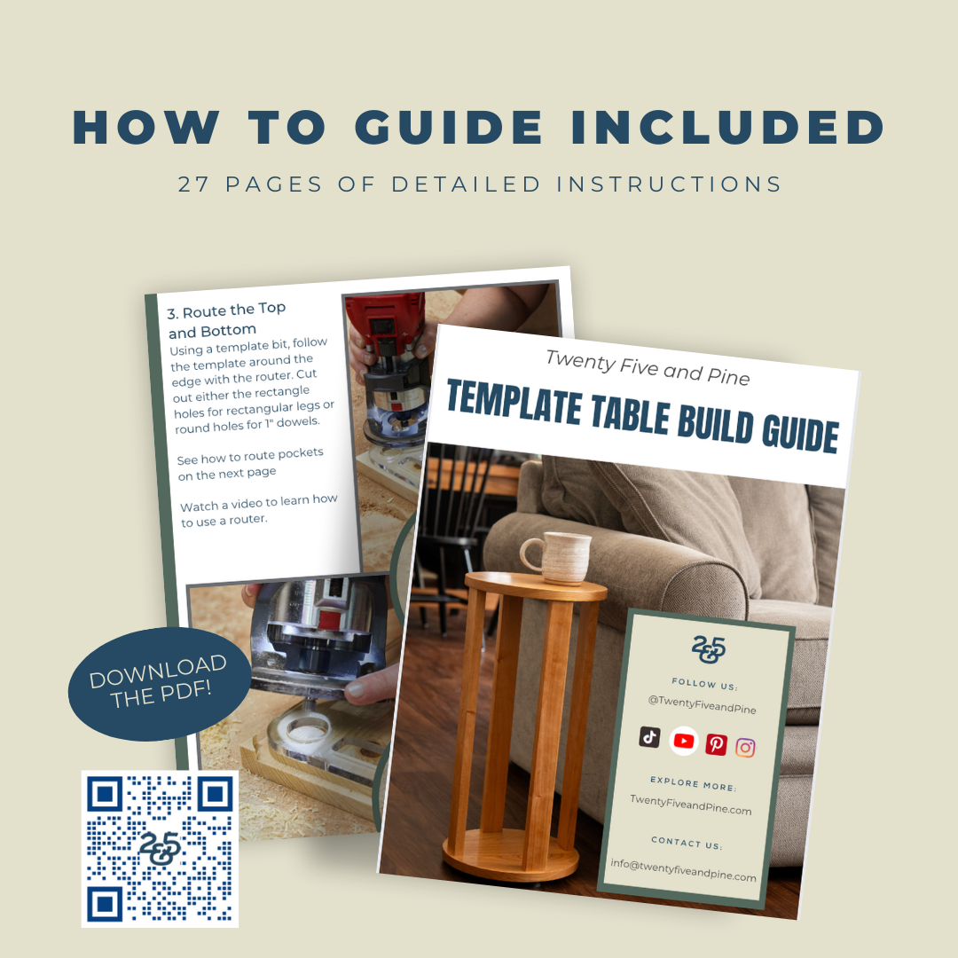 Martha Table Template Downloadable File - Twenty Five and Pine