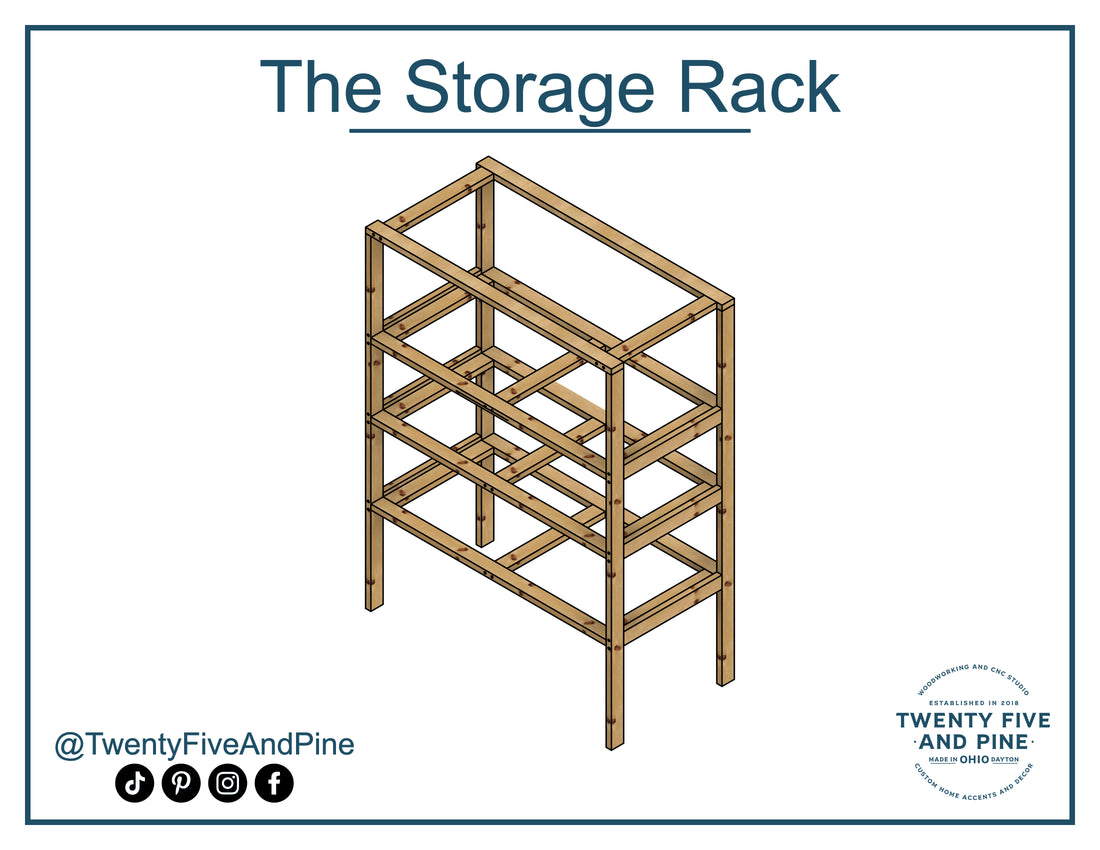 Storage Rack Plans – Twenty Five and Pine