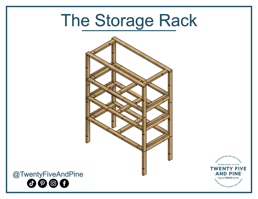 Storage Rack Plans – Twenty Five and Pine