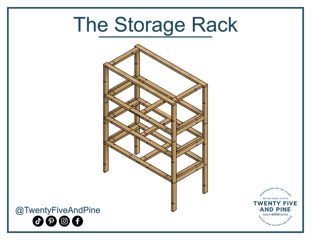Storage Rack Plans – Twenty Five and Pine